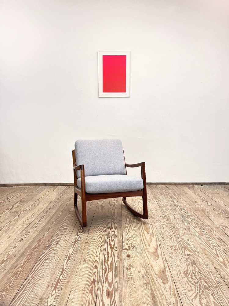 Mid-Century Modern Danish Rocking Chair in Teak by Ole Wanscher for ...