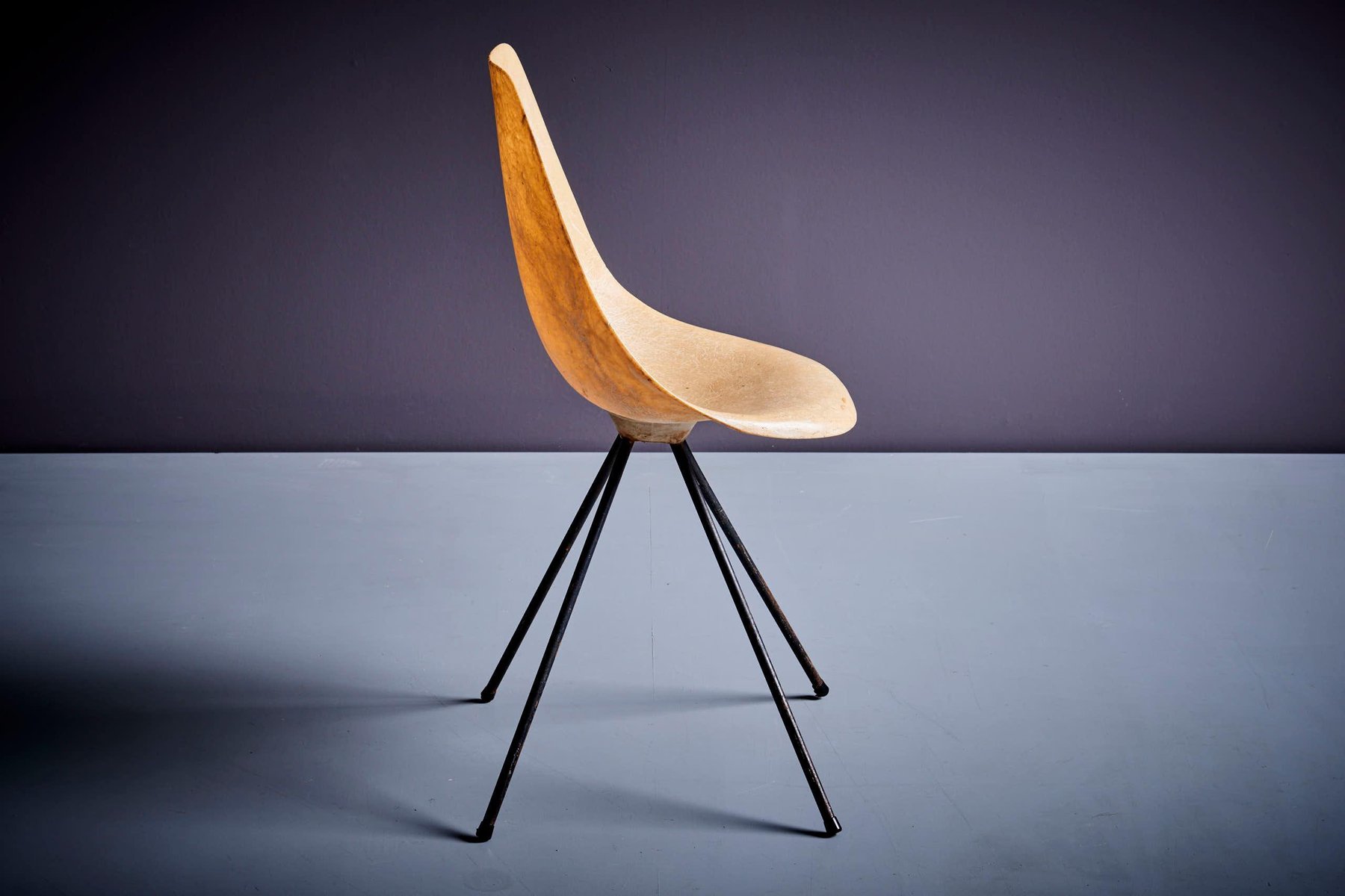 French Fiberglass Chair by Jean-René Picard for S.E.T.A, 1950s for sale ...