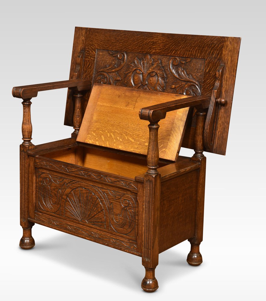 Oak Monks Bench, 1890s for sale at Pamono