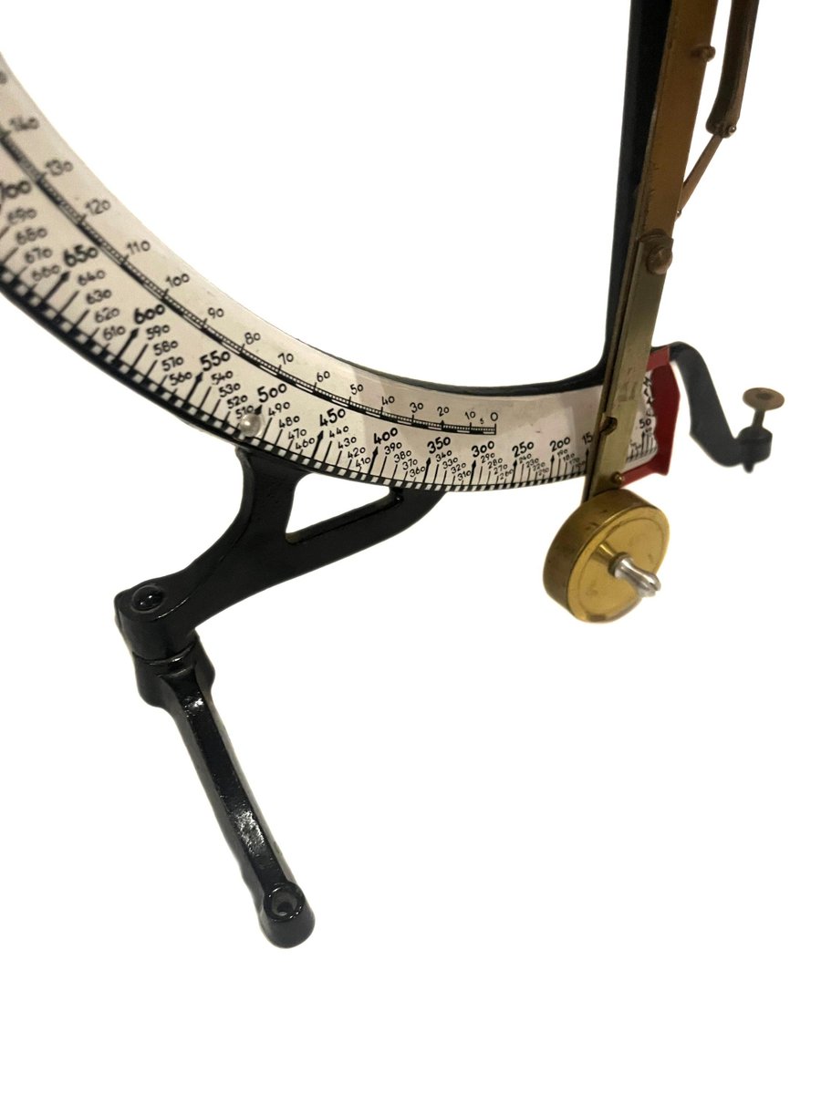 Vintage Letter Scale in Cast Iron and Brass from M Concave, Sweden for ...
