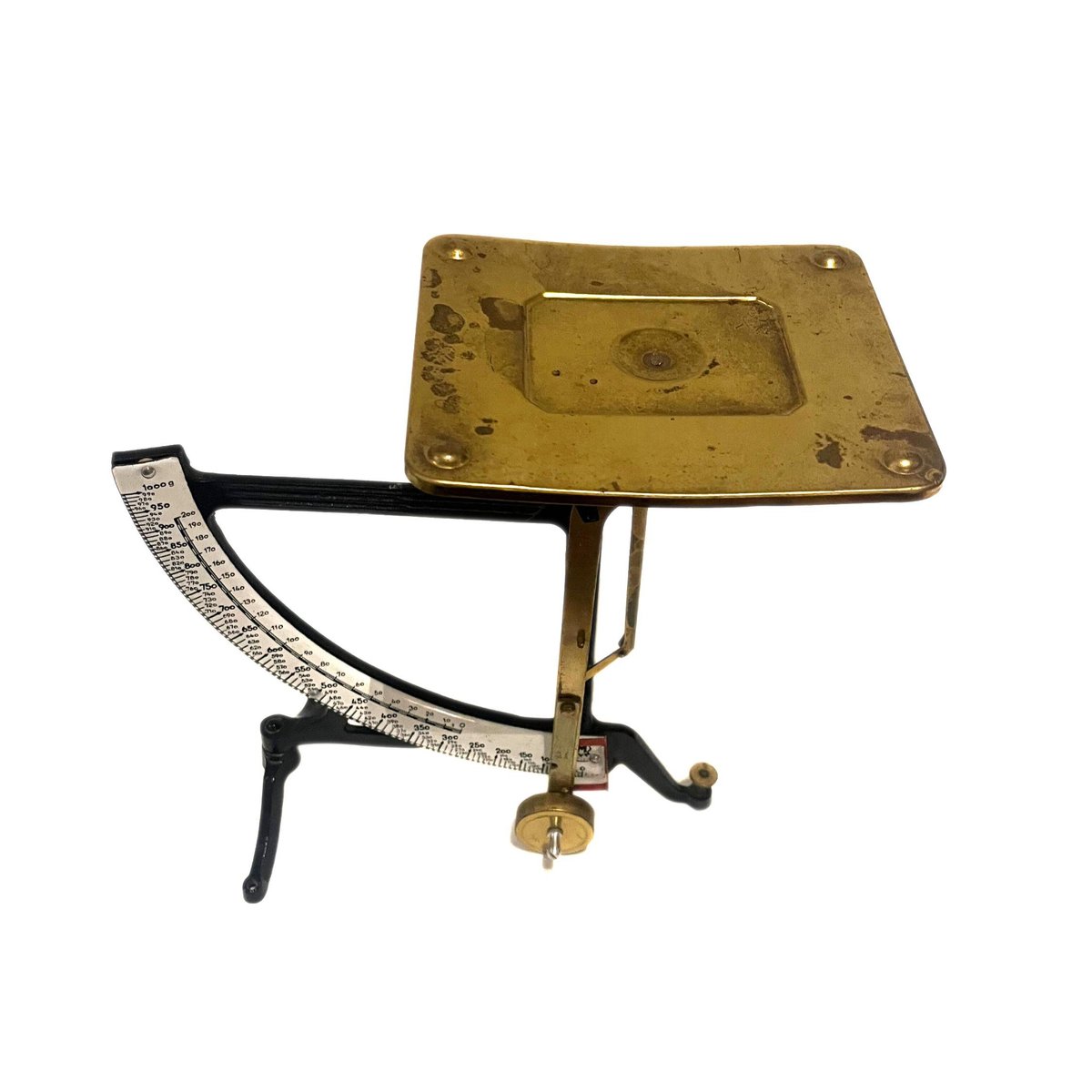 Vintage Letter Scale in Cast Iron and Brass from M Concave, Sweden for ...