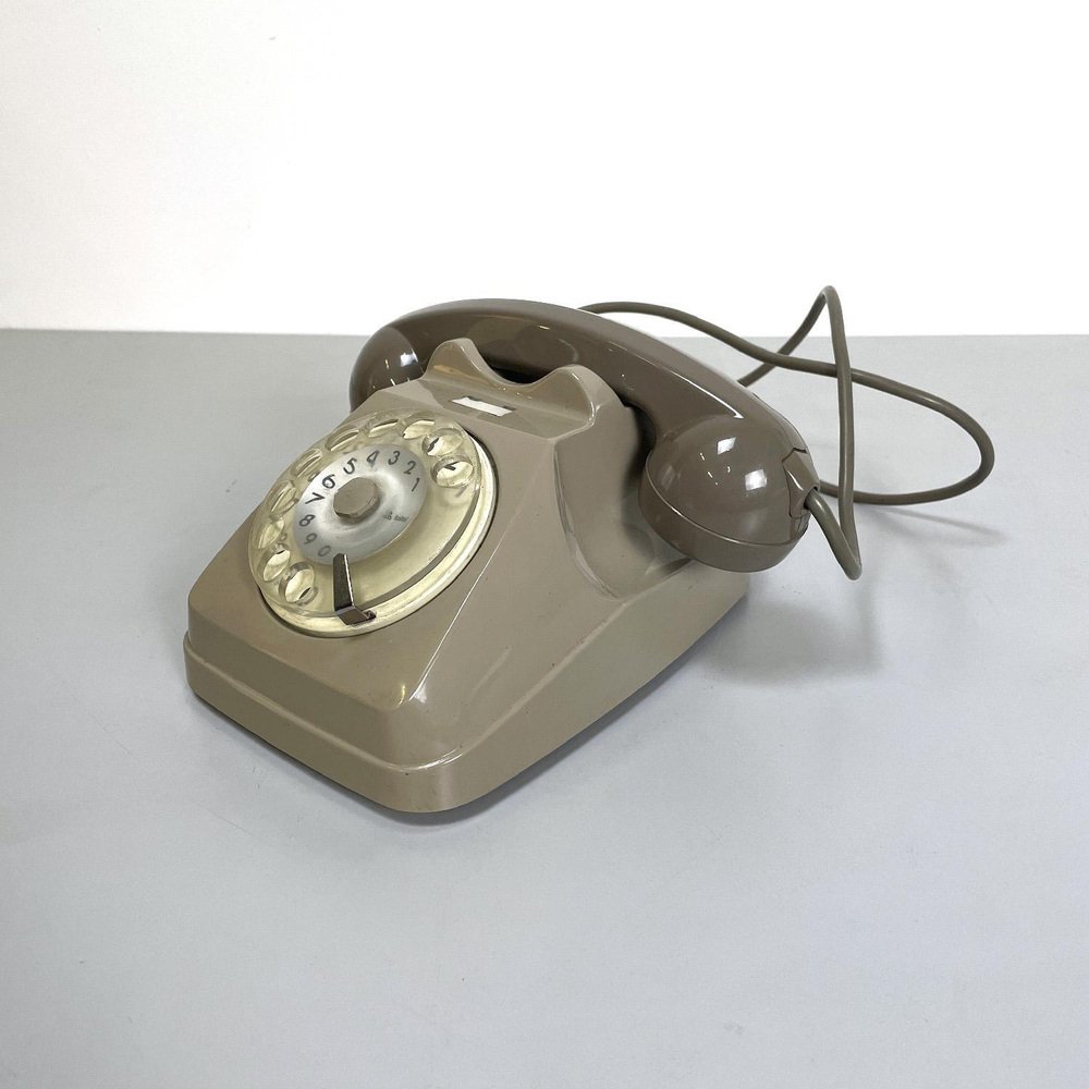 Mid-Century Italian Sip Telephone with Handset Holder Music Box from ...