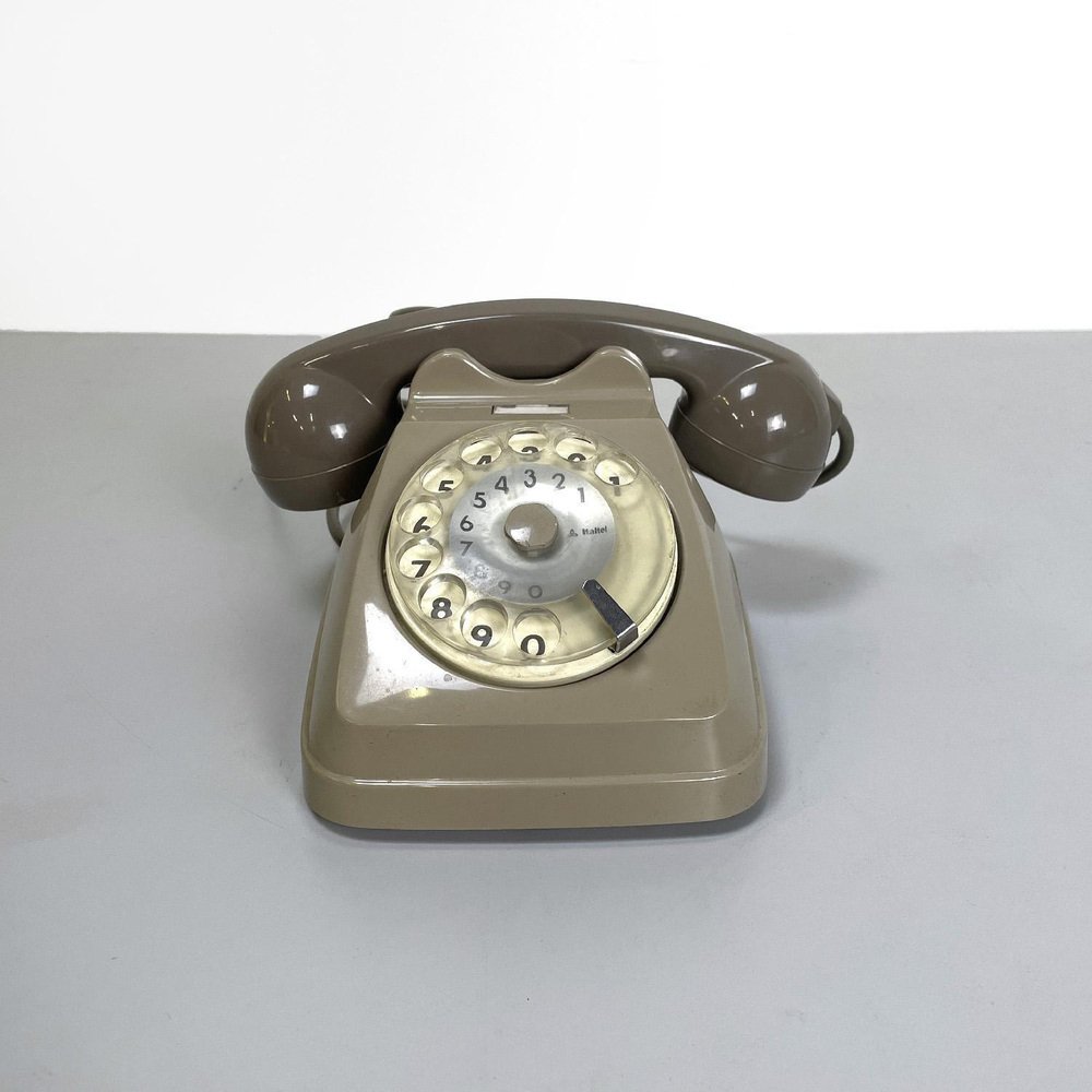 Mid-Century Italian Sip Telephone with Handset Holder Music Box from ...