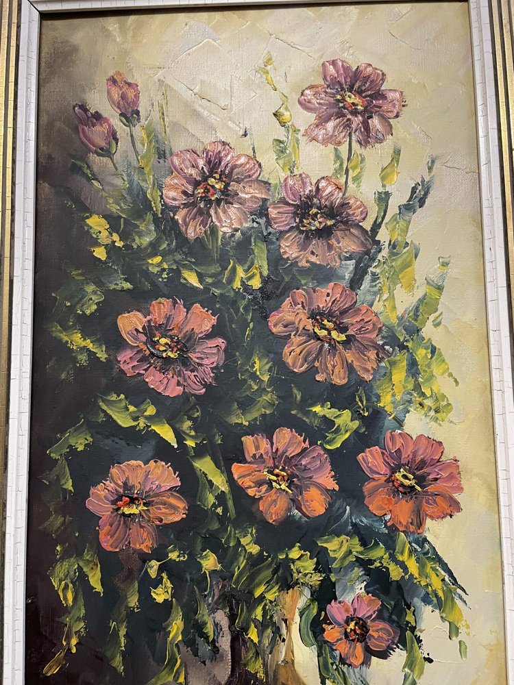 Still Lifes, Oil Paintings, Set of 2 for sale at Pamono