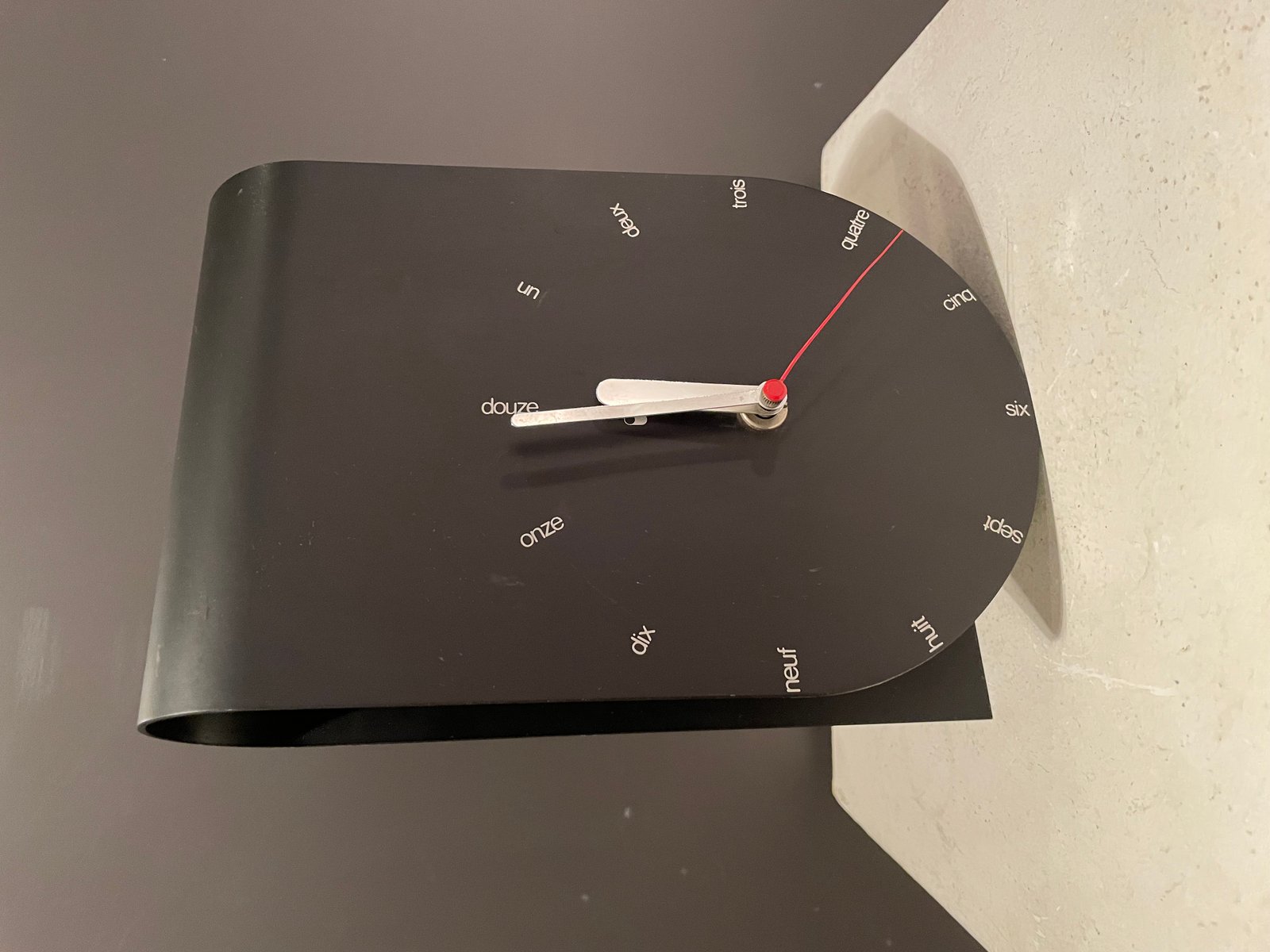 Vintage Table Clock, 1980 for sale at Pamono