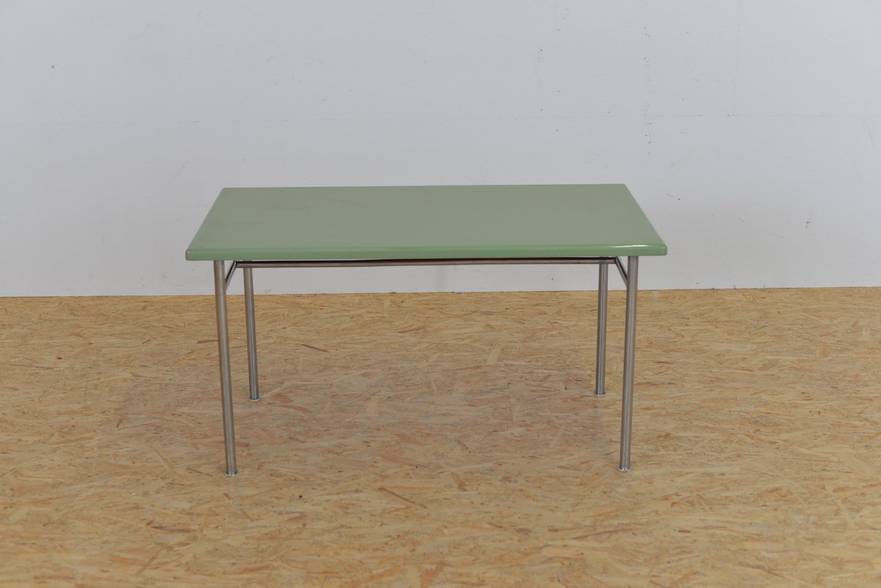 Vintage Green Tubular Steel Table for sale at Pamono