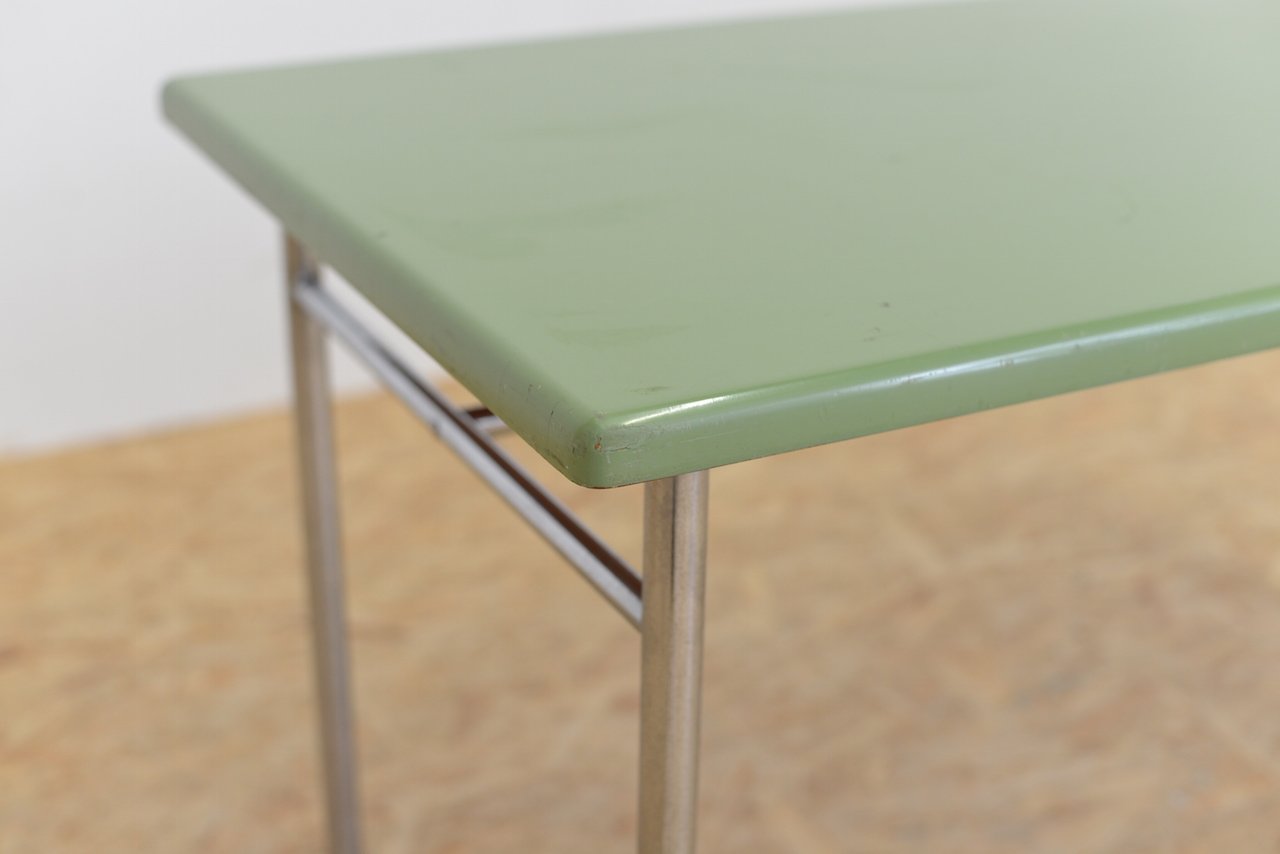 Vintage Green Tubular Steel Table for sale at Pamono