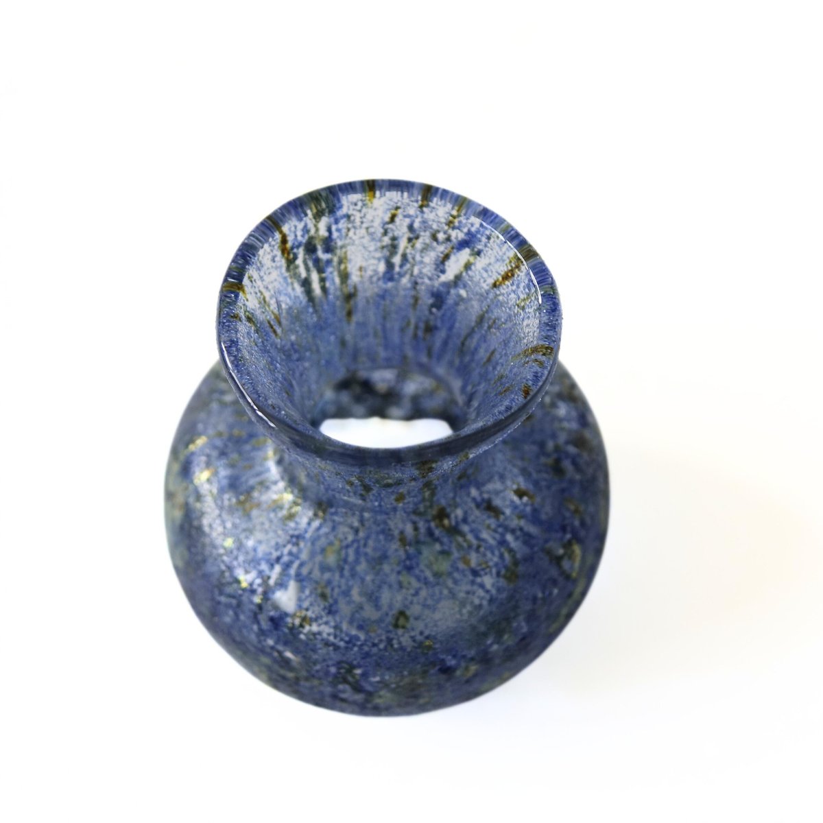 Small Mid-Century Handmade Light Blue Vase, Sweden for sale at Pamono