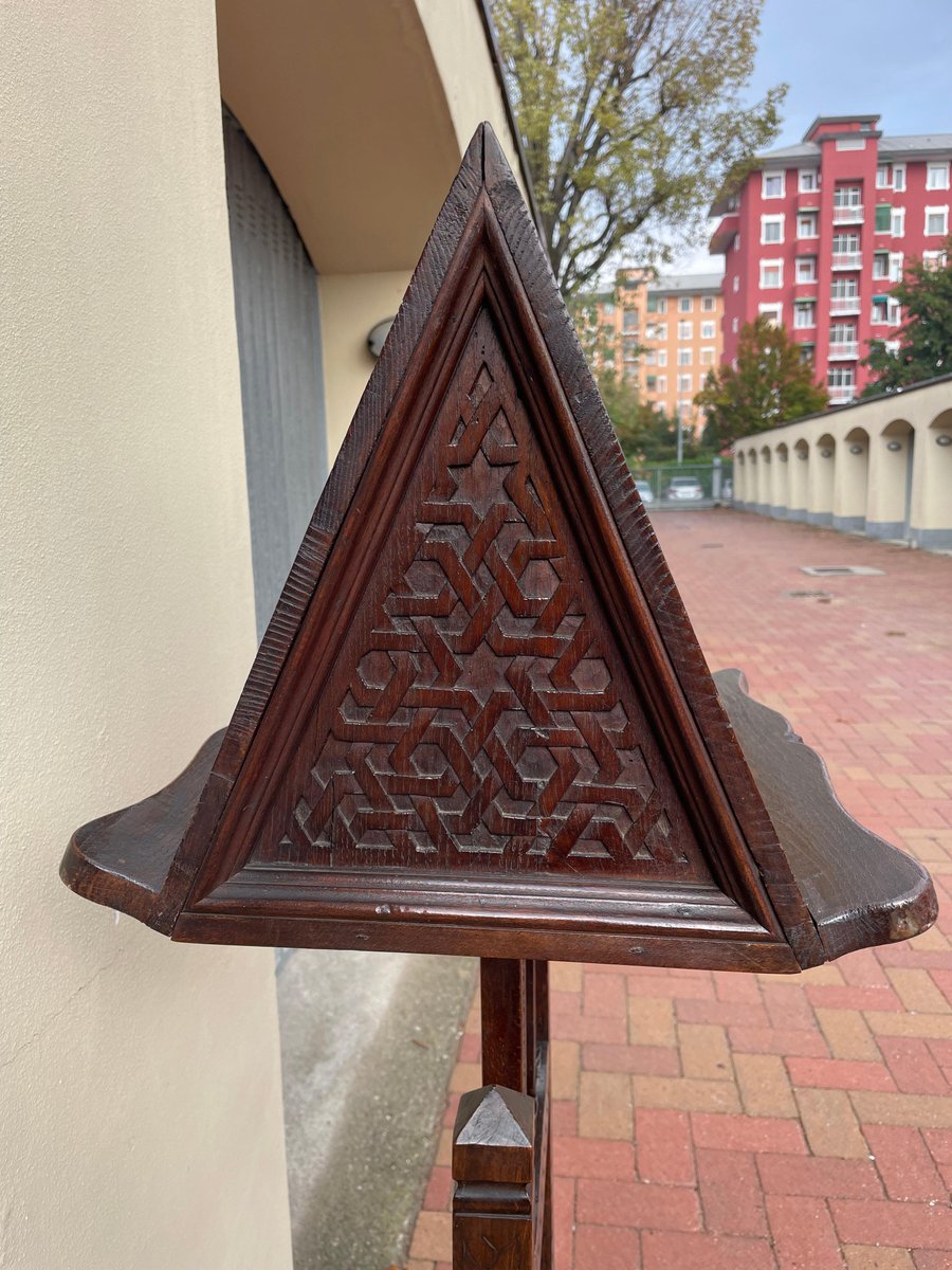 Medieval Wooden Double Lectern for sale at Pamono