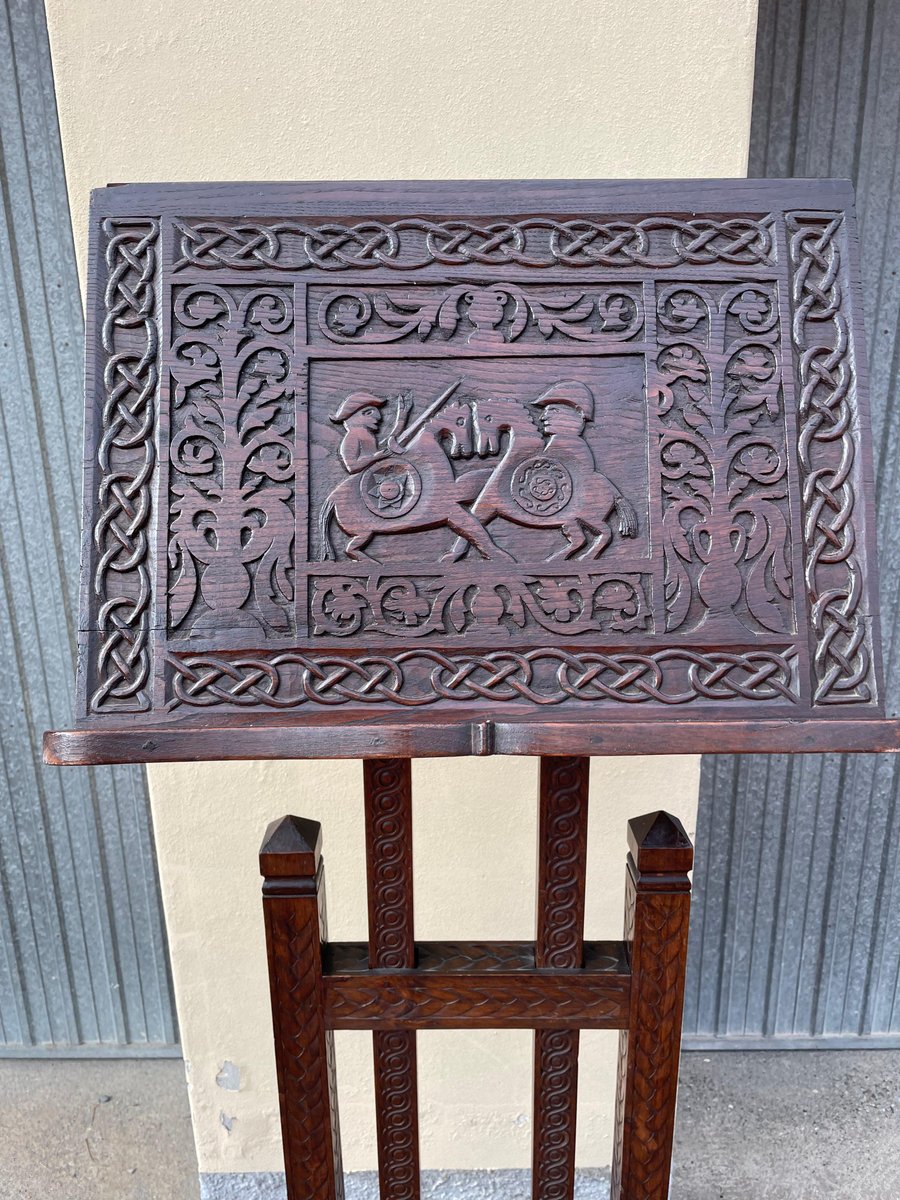 Medieval Wooden Double Lectern for sale at Pamono