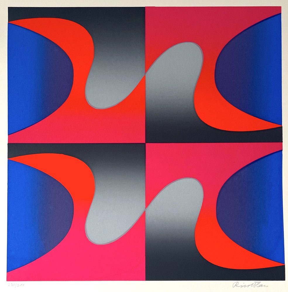 Screenprint, Op Art, 1960s for sale at Pamono