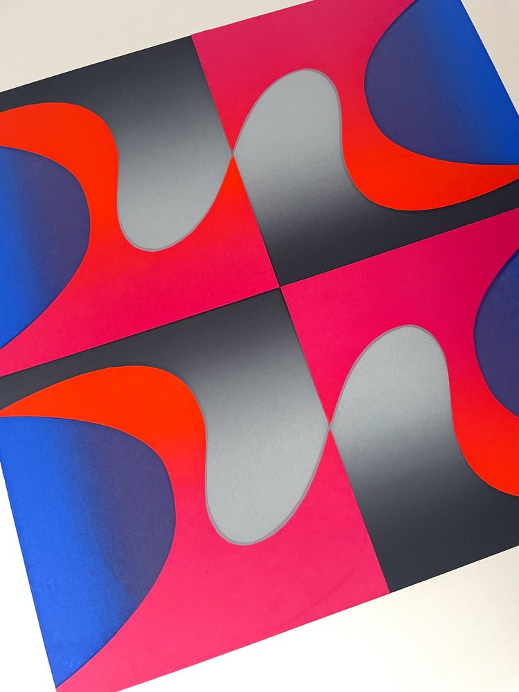 Screenprint, Op Art, 1960s for sale at Pamono