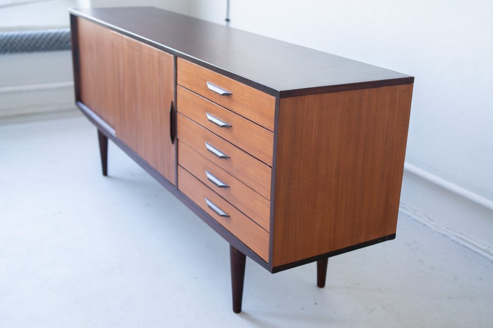 Mid-Century Modern German Teak Sideboard by Otto Wagner for Schwaco ...