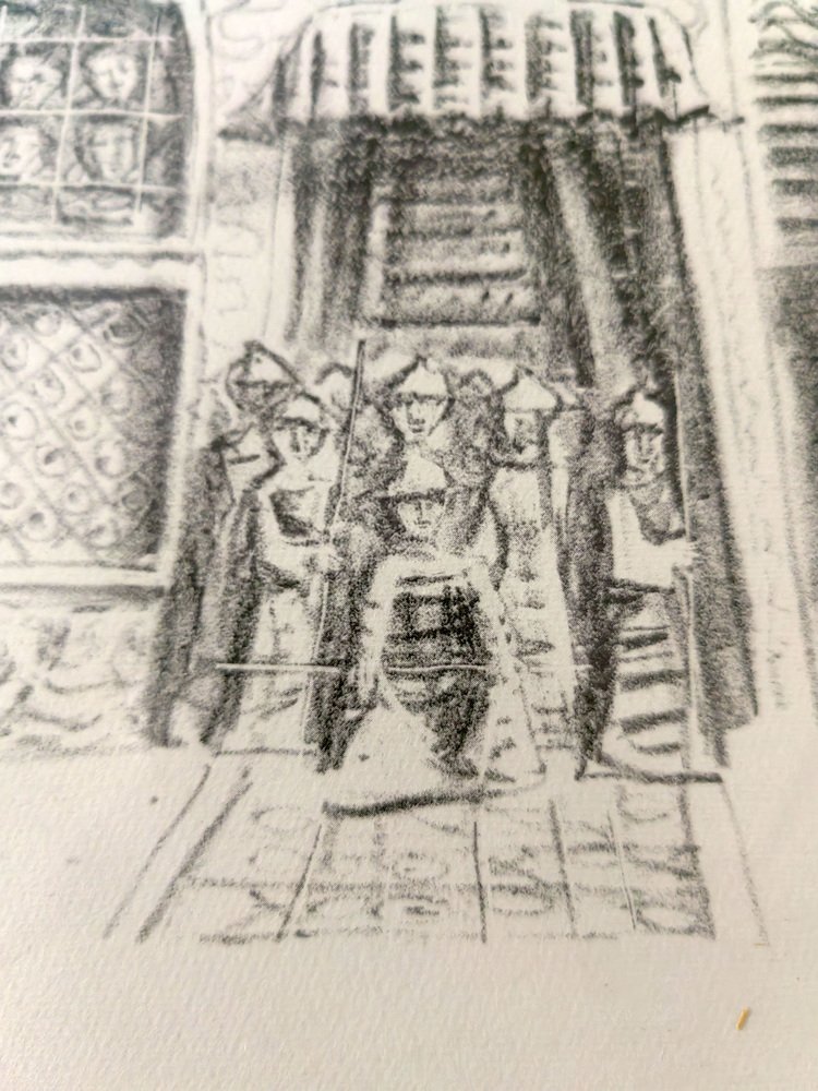 Massimo Campigli, The Palazzo Del Gran Can, 1959, Ink & Paper ...