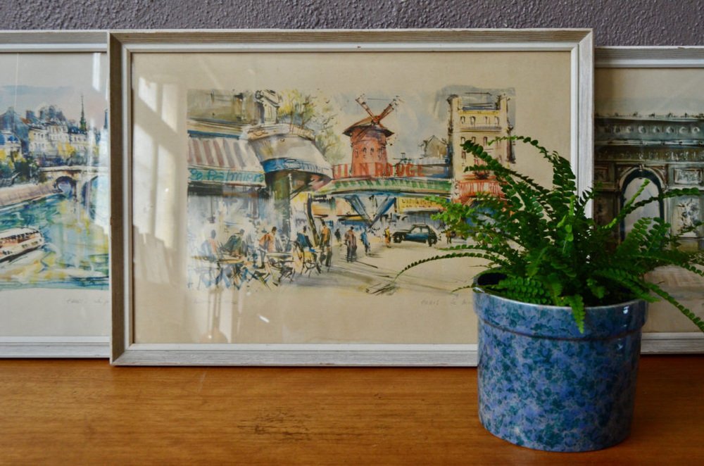 Marius Girard, Le Moulin Rouge, 1950s, Lithograph, Framed for sale at ...