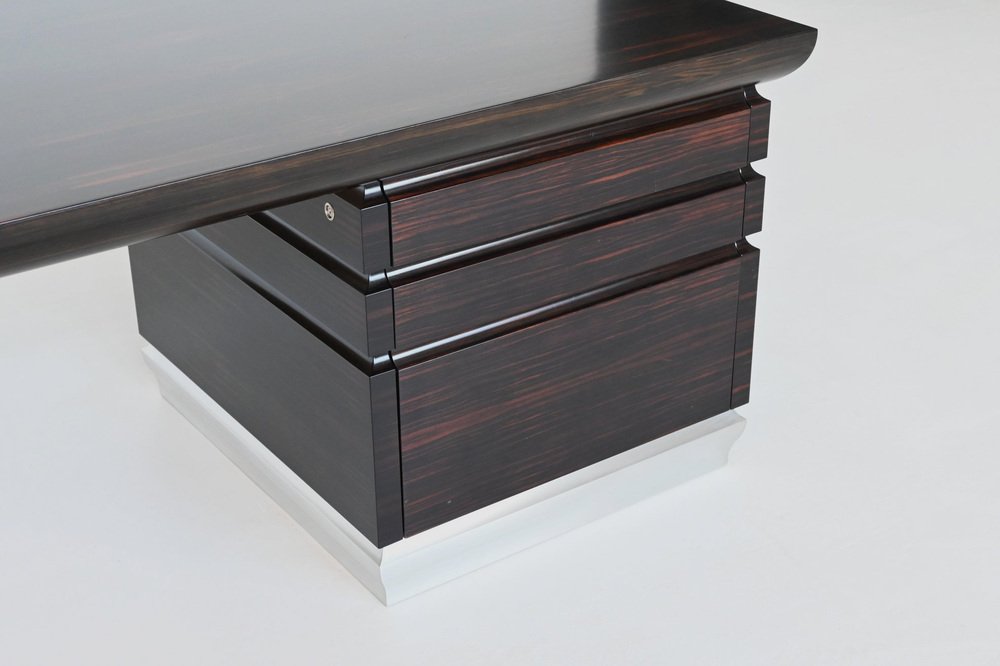 Scriptor Schreibtisch aus Ebenholz & Aluminium von Leon Krier für ...
