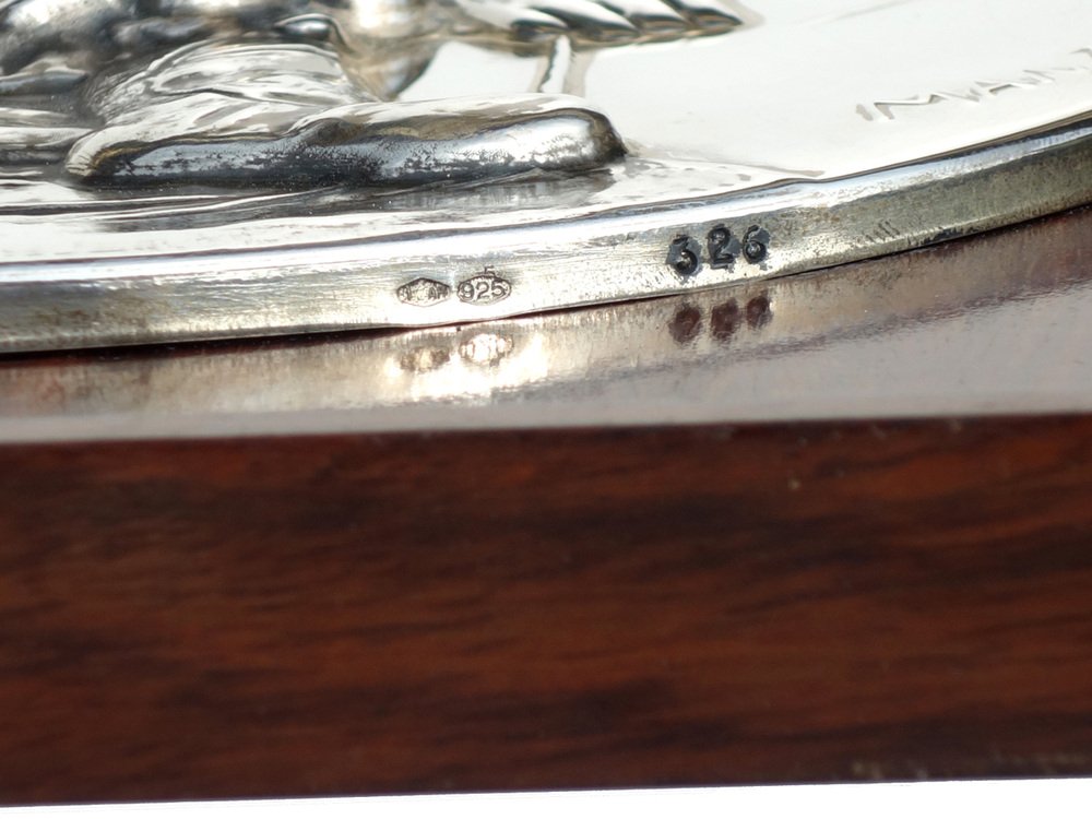 Limited Edition Silver Relief by Giacomo Manzù for Franklin Mint, 1970s ...