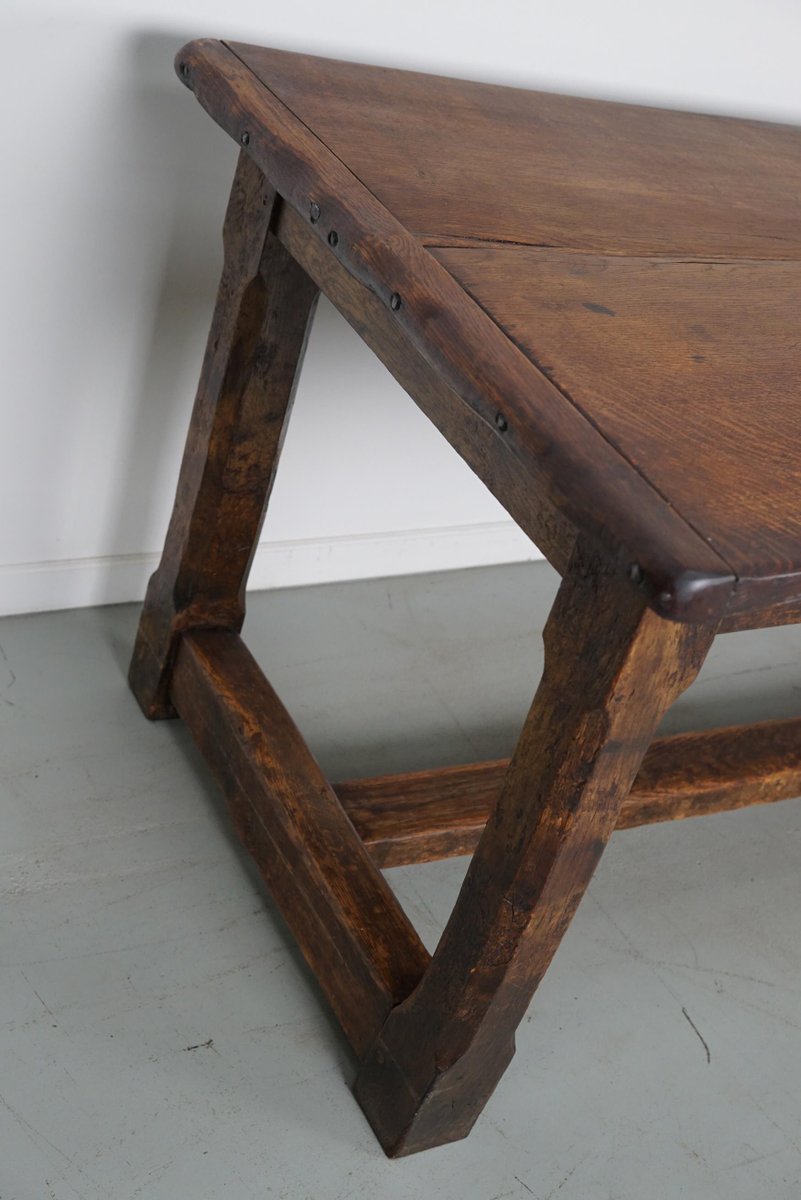 Antique 18th Century French Rustic Farmhouse Dining Table in Oak for ...