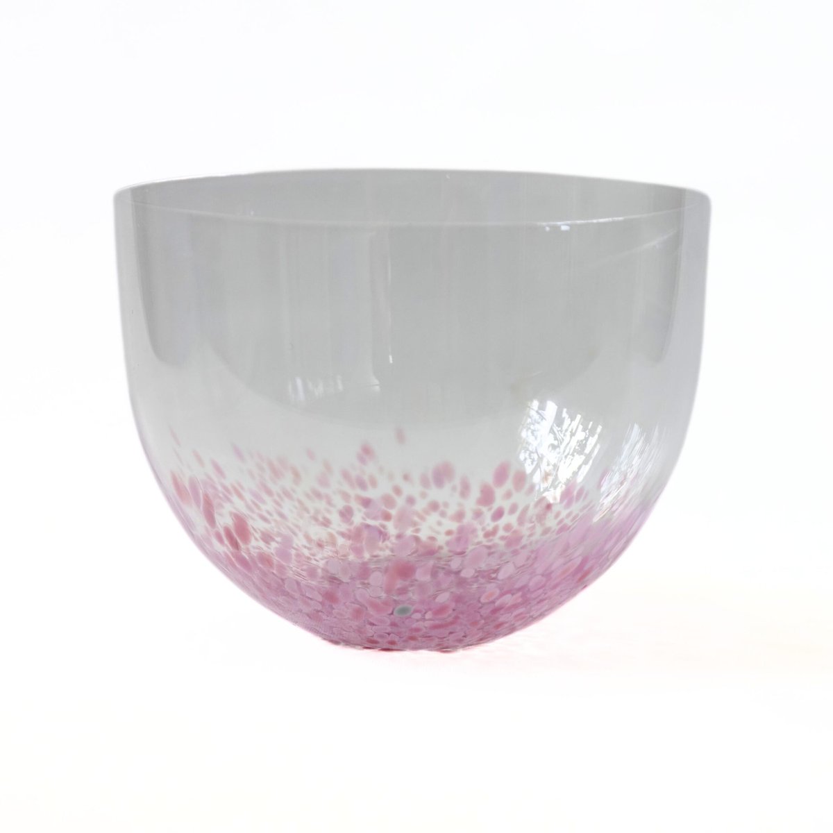 Mid-Century Handmade Pink Glass Bowl from Pukeberg, Sweden for sale at ...