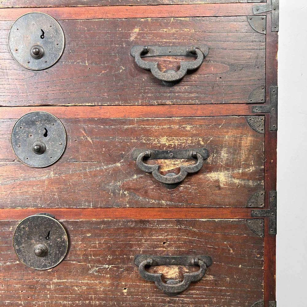 Japanese Traditional Kimono Tansu Chest of Drawers, 1890s for sale at ...