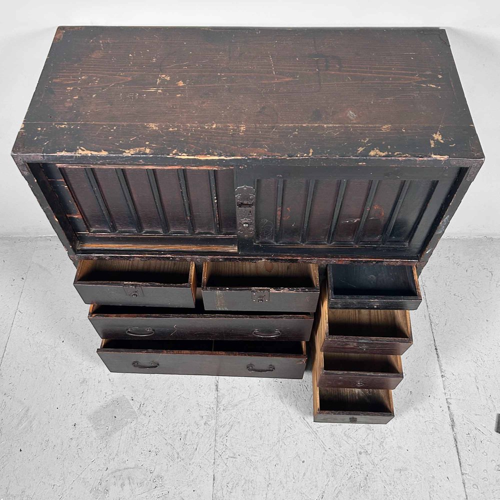 Japanese Traditional Tansu Storage Cabinet, 1890s for sale at Pamono
