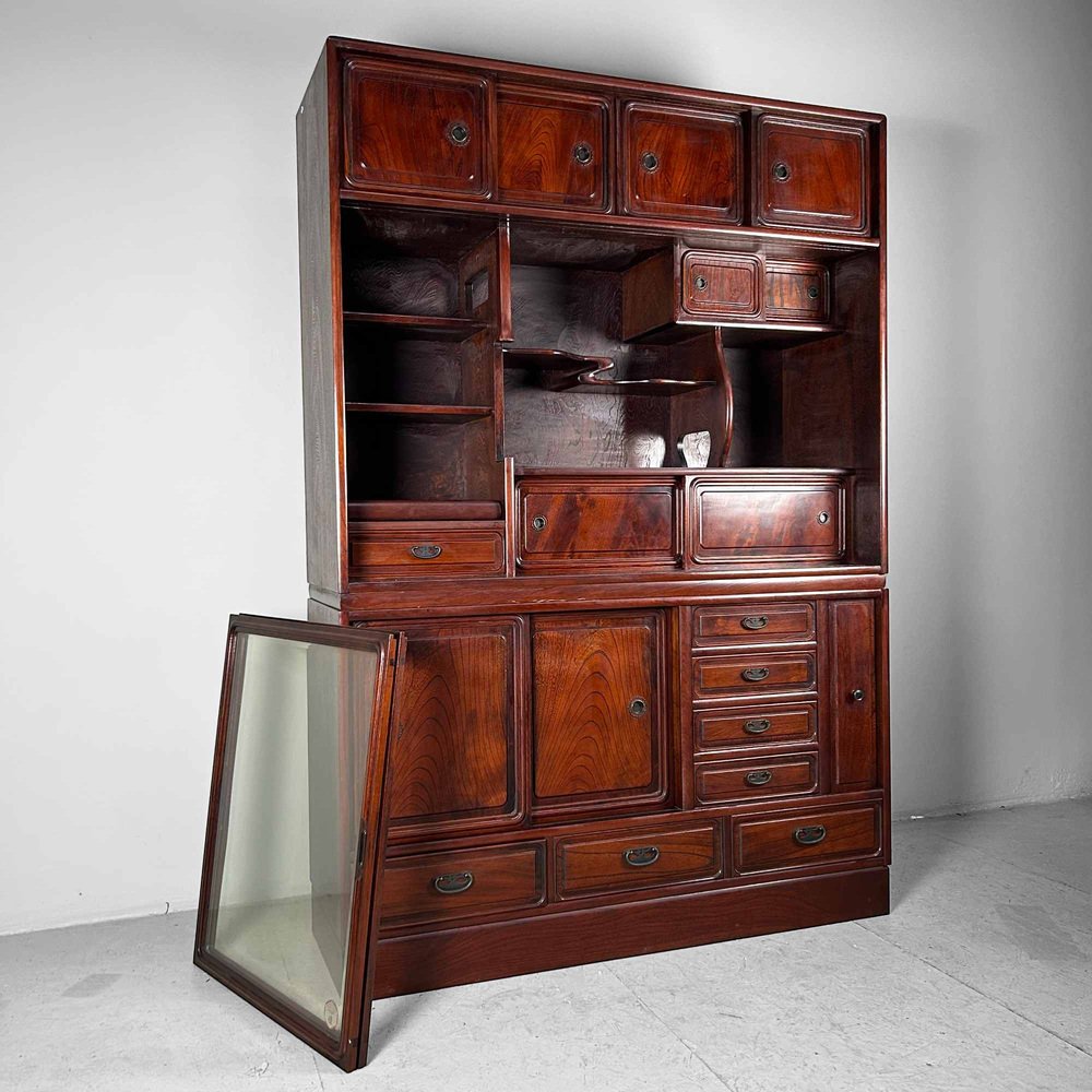 Mid-Century Japanese Cha Tansu Tea Cabinet, 1970s, Set of 2 for sale at ...