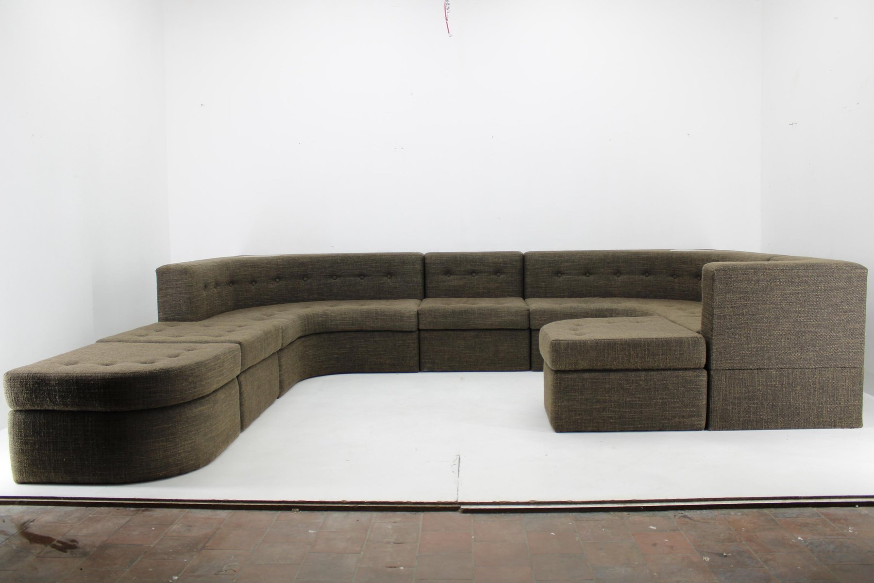 Large Modular Sofa, Former Czechoslovakia, 1970s, Set of 7 for sale at ...