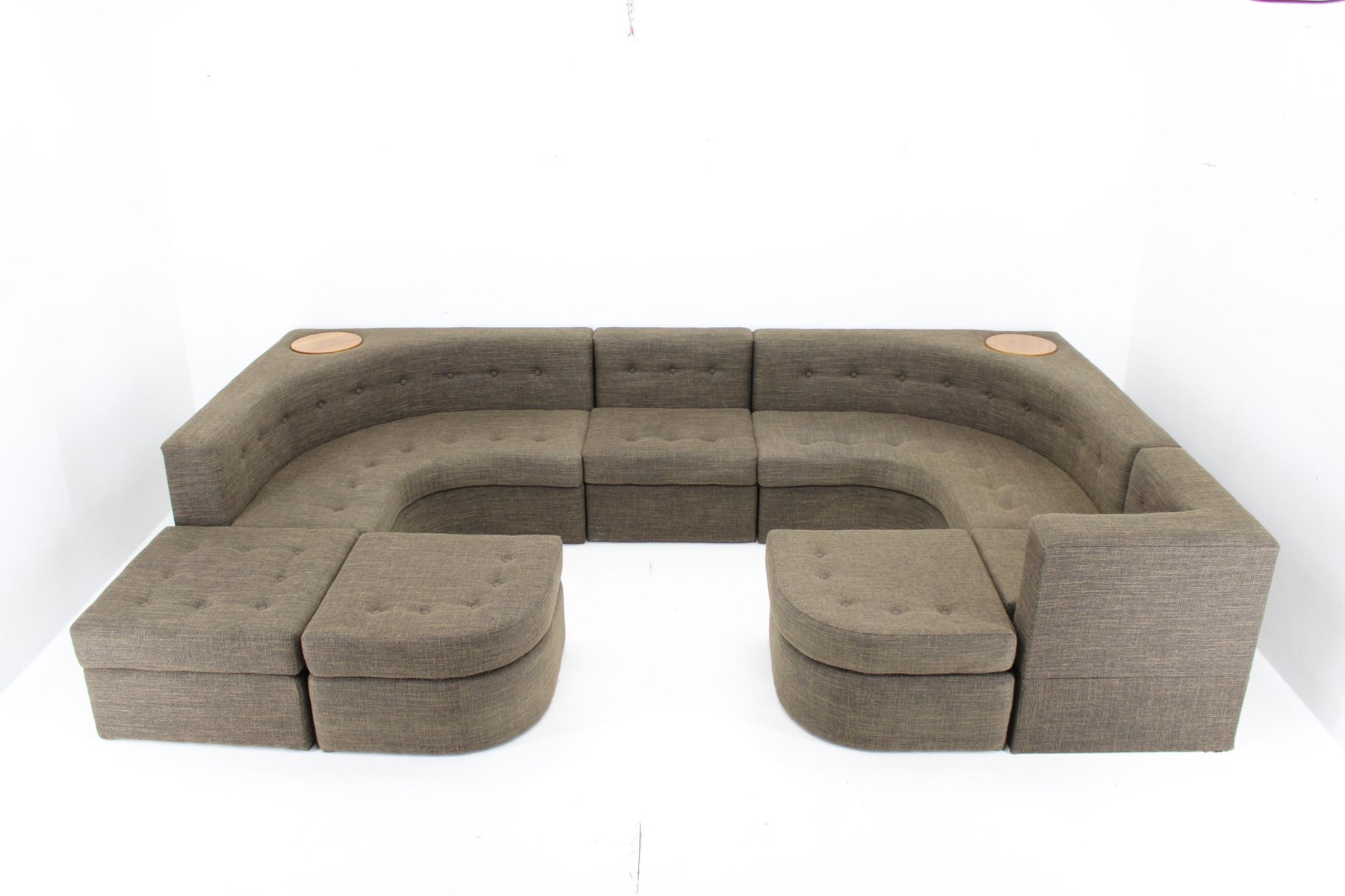 Large Modular Sofa, Former Czechoslovakia, 1970s, Set of 7 for sale at ...