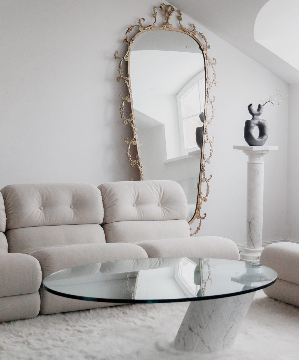 Large Vintage Italian Mirror for sale at Pamono