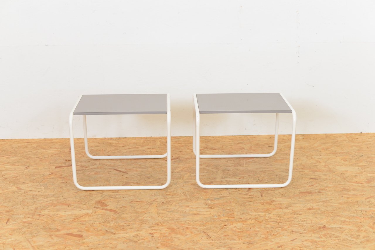Vintage Tubular Steel Side Tables, Set of 2 for sale at Pamono