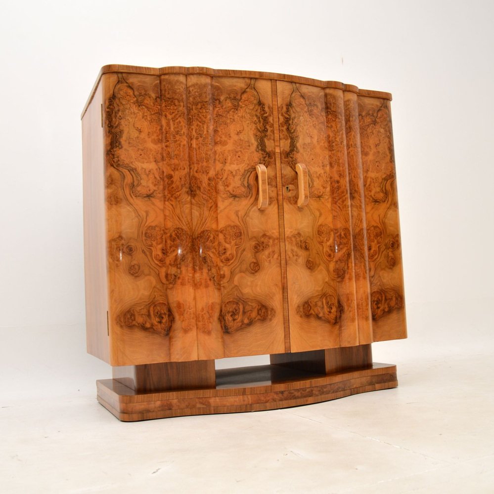 Art Deco Schrank aus Wurzelholz, Harry und Lou Epstein zugeschrieben ...