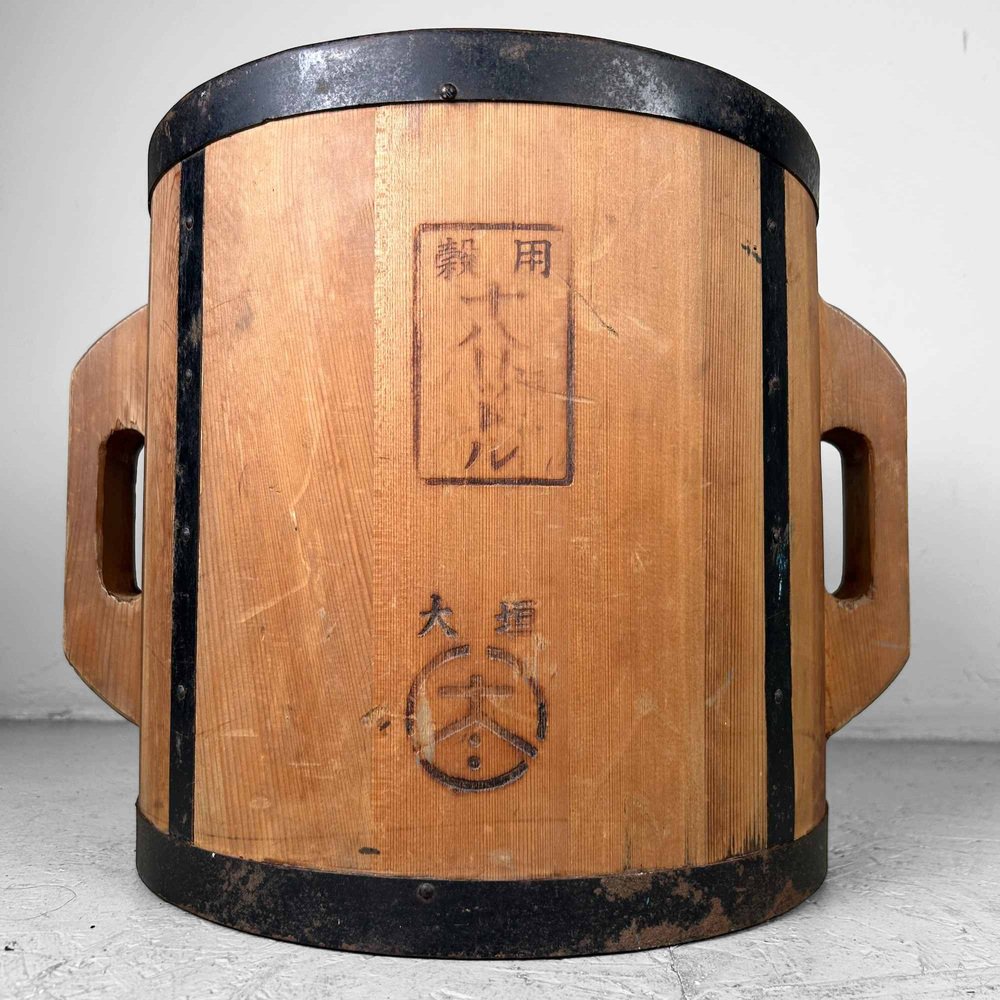 Decorative Rice Measure Bucket, Japan, 1930s for sale at Pamono