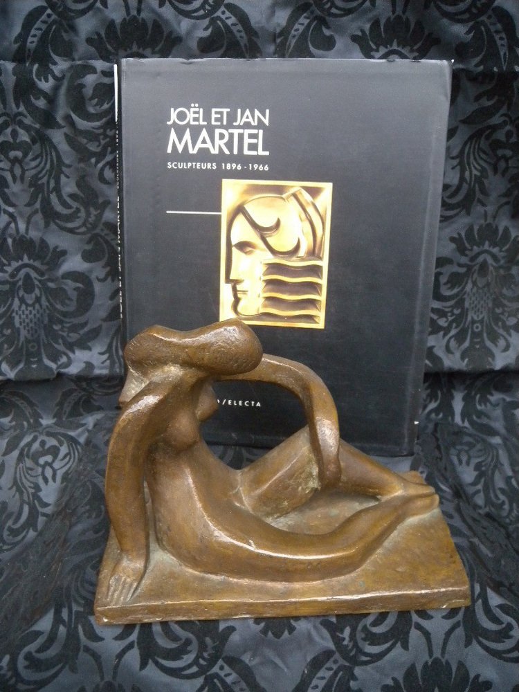 Art Deco Bronze Figure Sculpture by Joel & Jan Martel, 1930s for sale ...