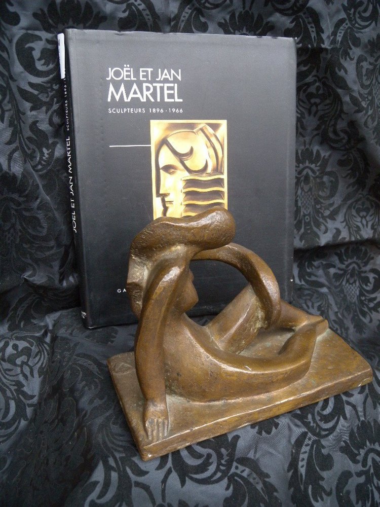 Art Deco Bronze Figure Sculpture by Joel & Jan Martel, 1930s for sale ...