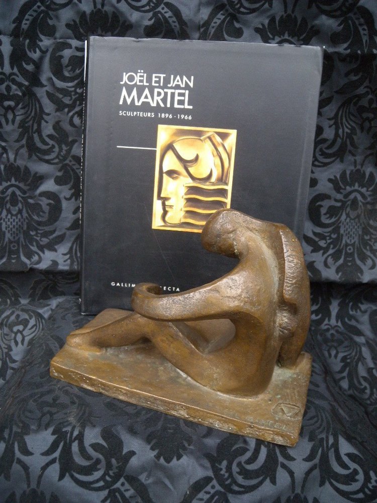 Art Deco Bronze Figure Sculpture by Joel & Jan Martel, 1930s for sale ...
