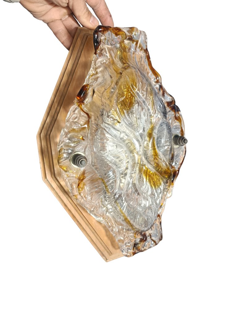 Wall Light in Murano Glass from Mazzega for sale at Pamono