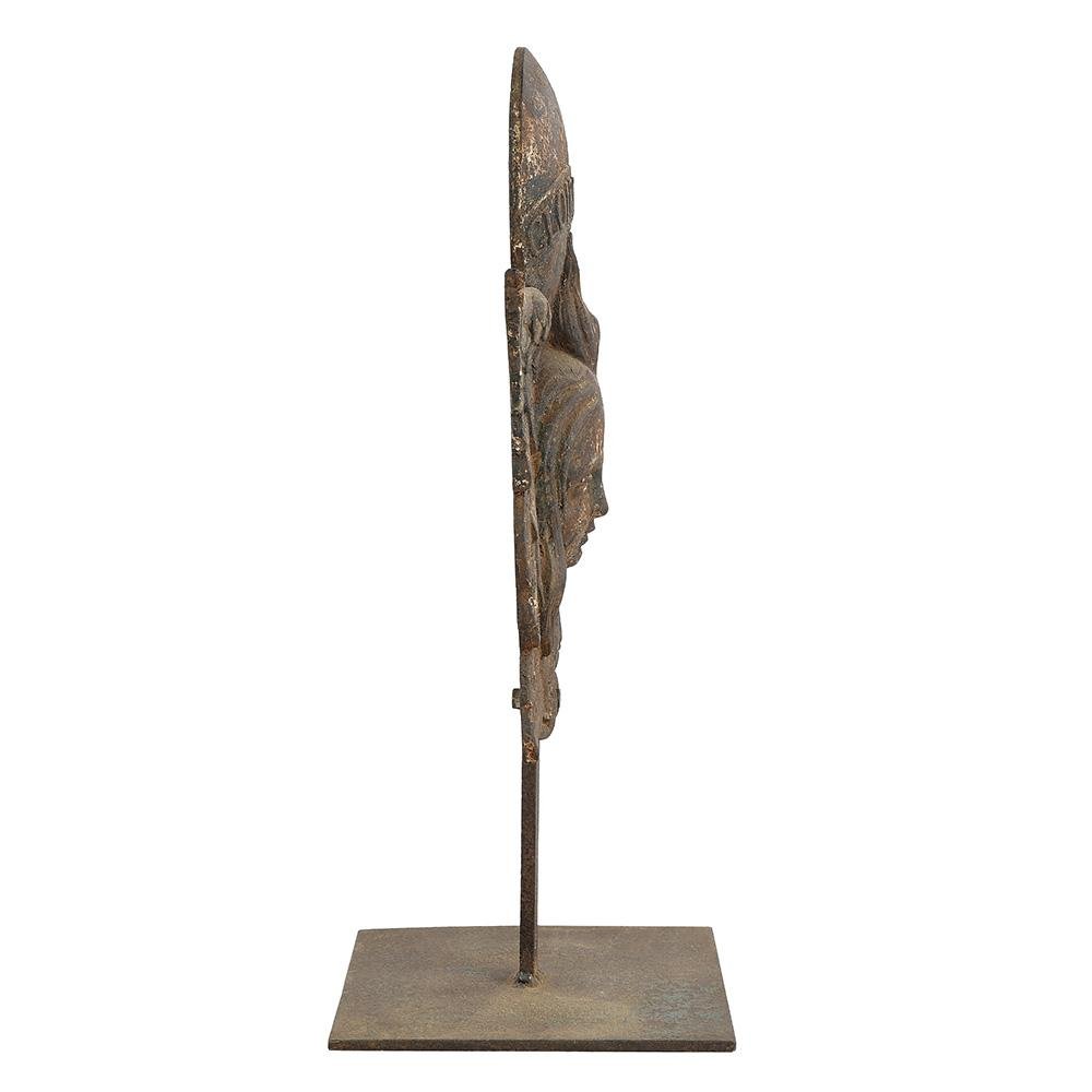 19th Century Cast Iron Angel on Base for sale at Pamono