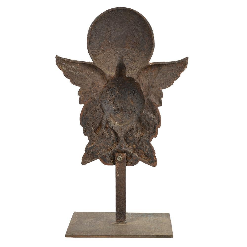 1th Century Cast Iron Angel on Base for sale at Pamono