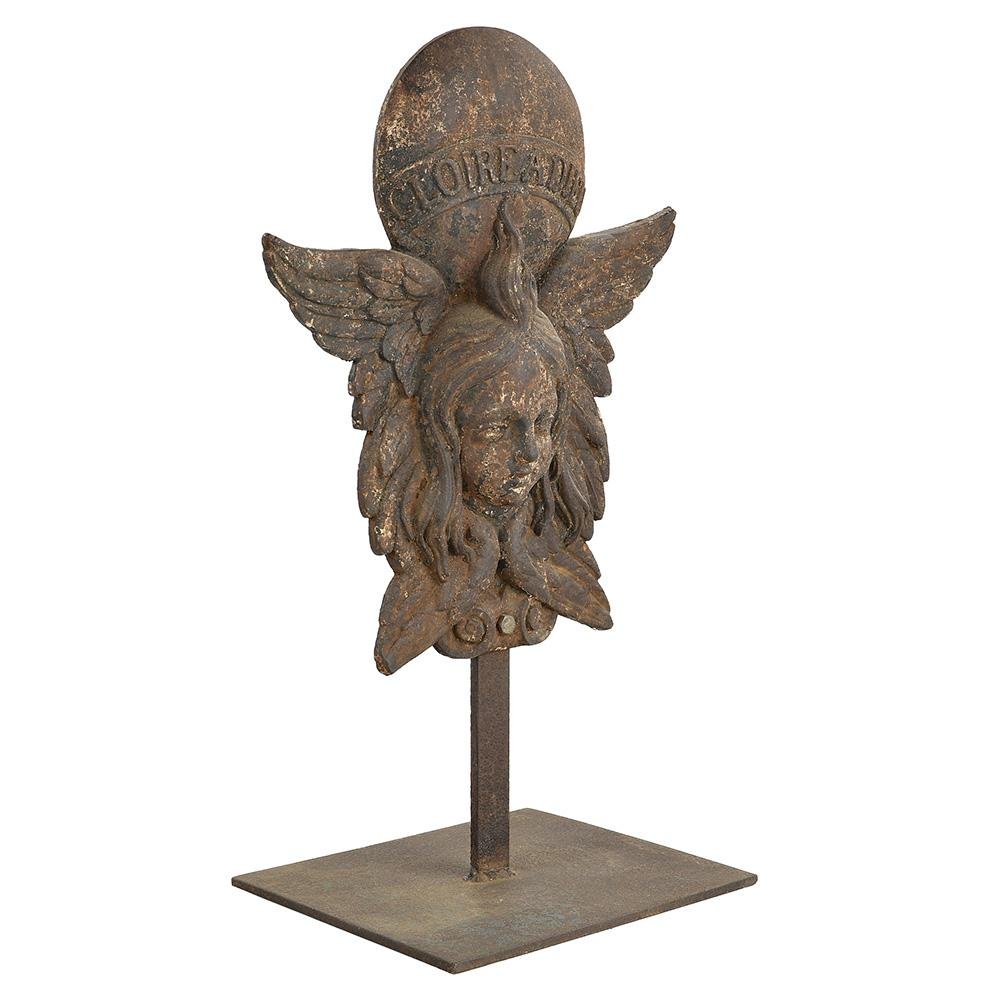 1th Century Cast Iron Angel on Base for sale at Pamono