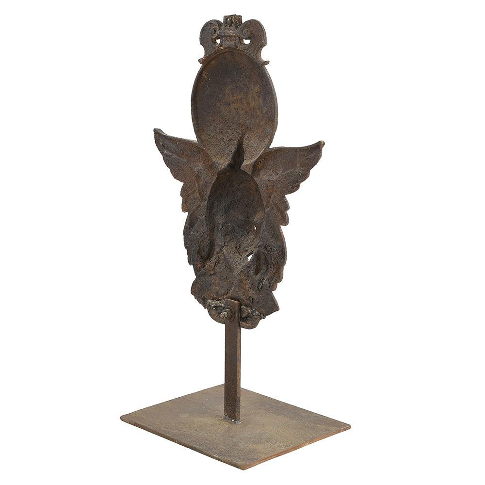 19th Century Cast Iron Angel on Base for sale at Pamono