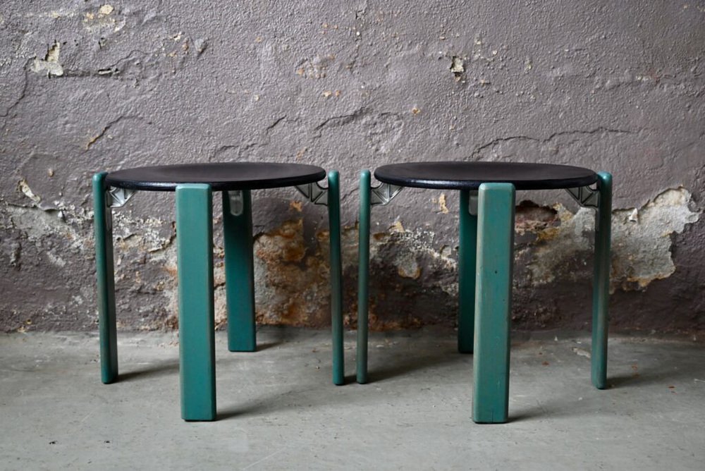 Hocker von Bruno Rey für Dietiker, 2er Set bei Pamono kaufen
