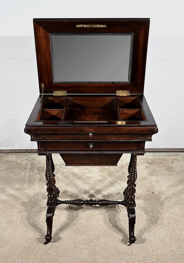 Small Early 19th Century Restoration Hairdresser Table in Rosewood for ...
