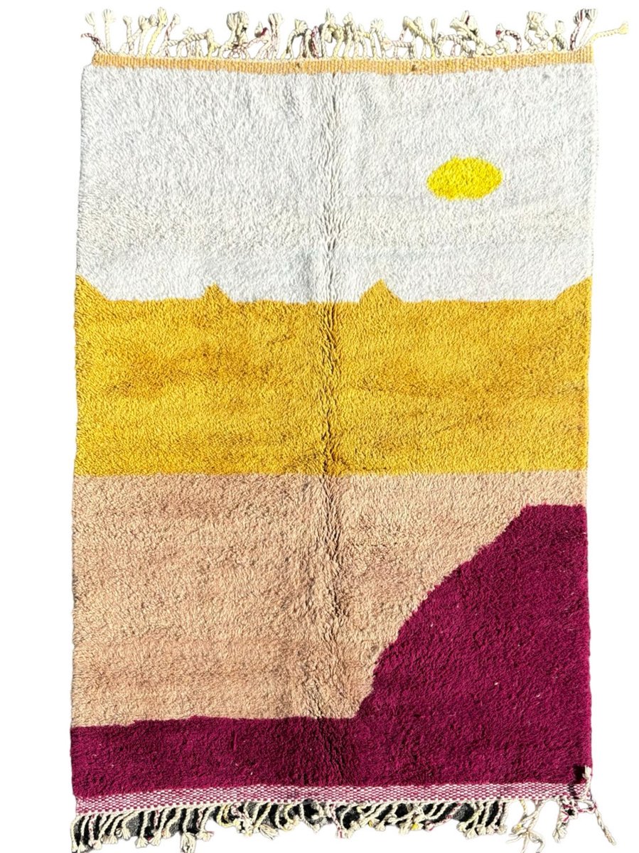 Moroccan Handwoven Area Rug, 2000s for sale at Pamono