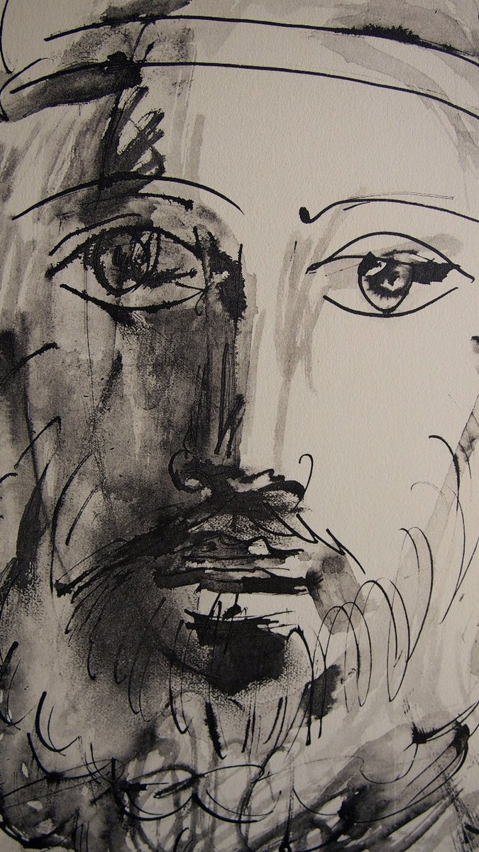 Pablo Picasso, Man Portrait, Original Lithograph, 1957 for sale at Pamono