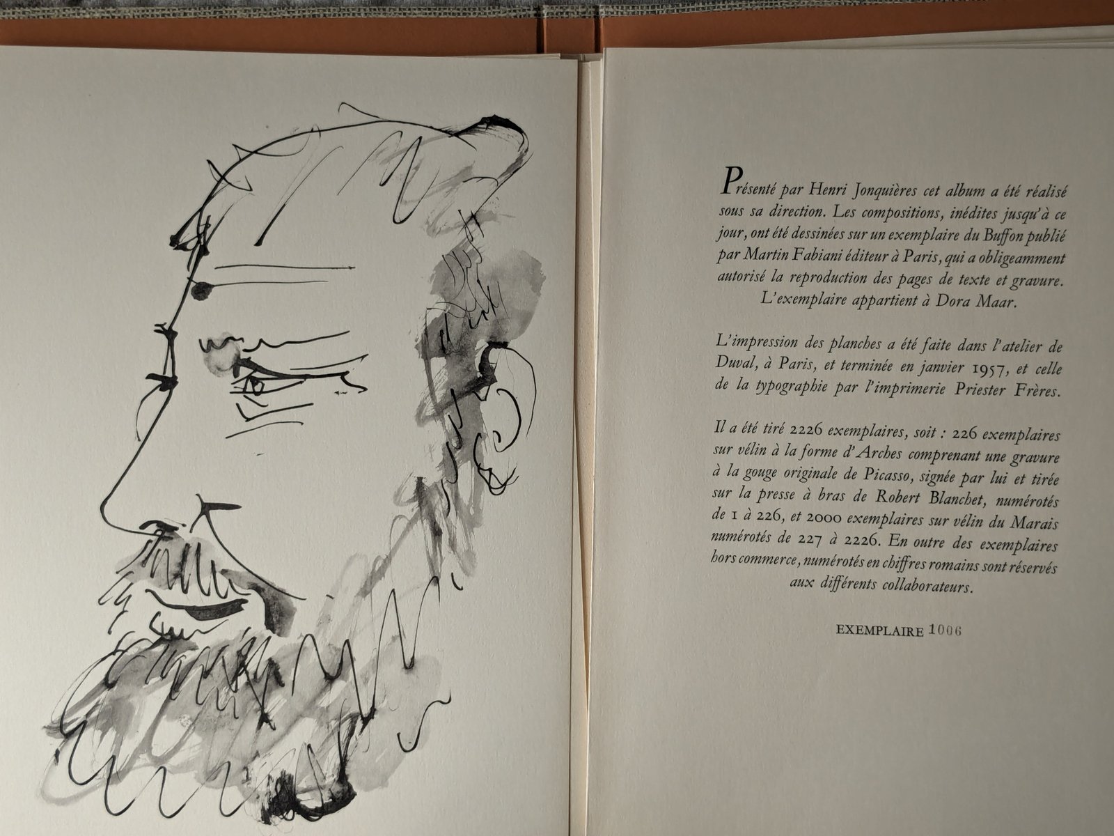 Pablo Picasso, Man Left Profile, Original Lithograph, 1957 for sale at ...