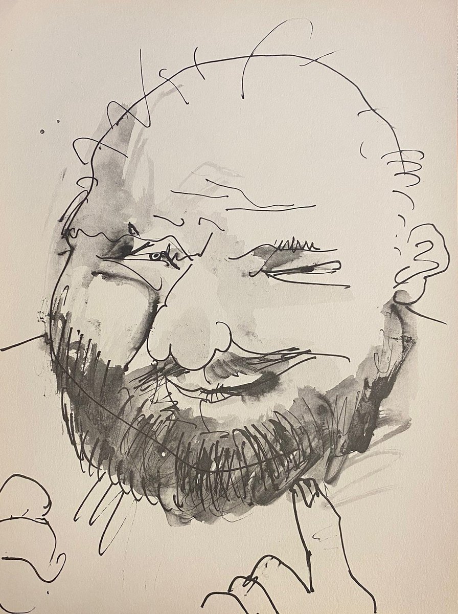 Pablo Picasso, Old Man's Portrait, Original Lithograph, 1957 for sale ...