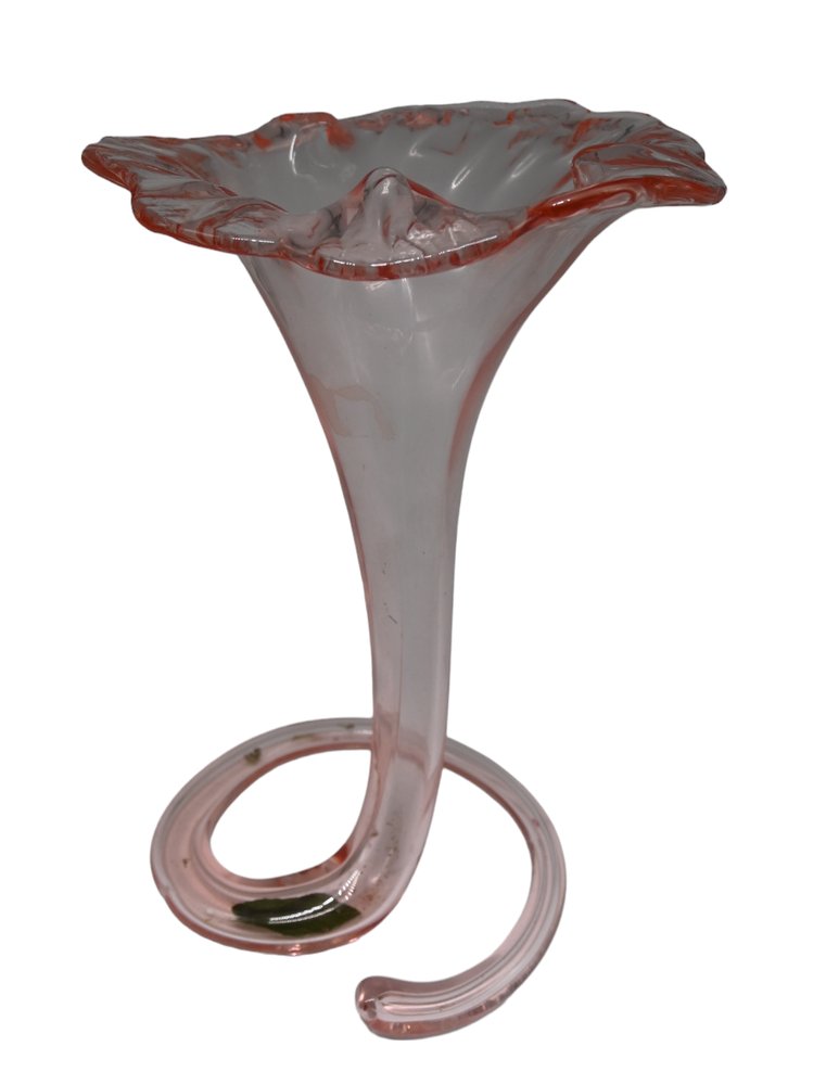Vintage Murano Glass Trumpet Tulip Vase, Italy for sale at Pamono