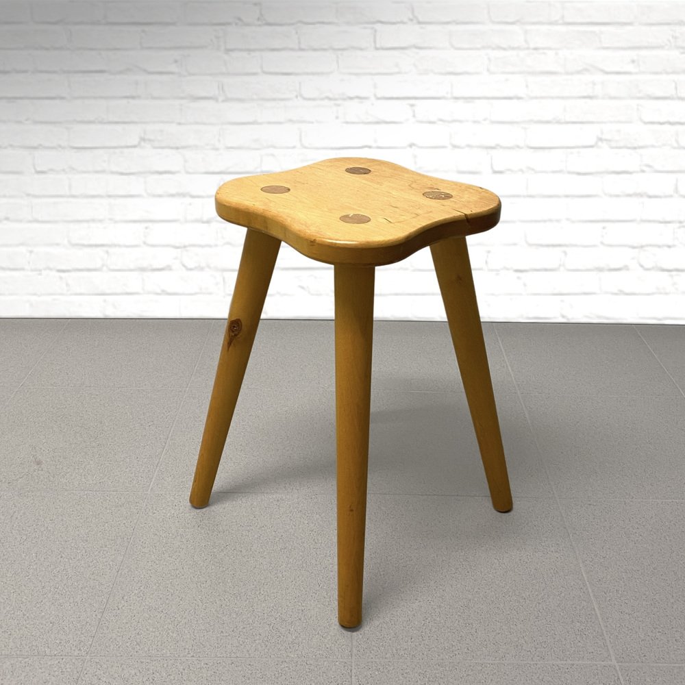 Mid-Century Modernist Stool, Sweden, 1970s for sale at Pamono