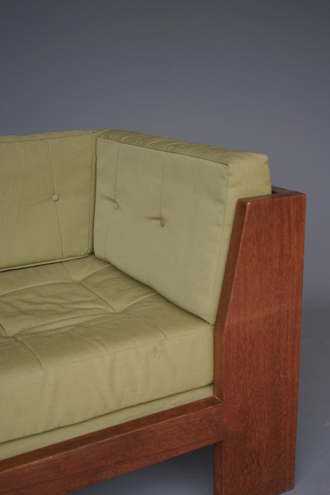 Mahogany Corner Chair by Wim Den Boon, 1960s for sale at Pamono