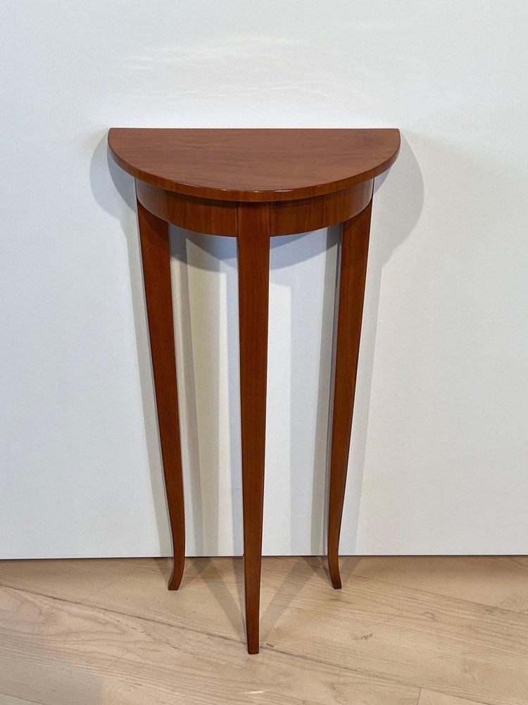 Small Biedermeier Demi-Lune Console Table in Cherry Wood, 1830 for sale ...